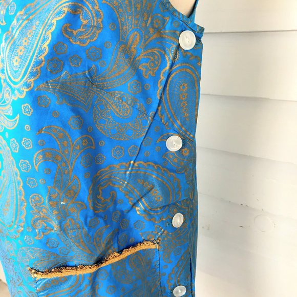 Handmade | Kitchen | Vintage Full Smock Apron 96s Mod Chintz Cotton ...